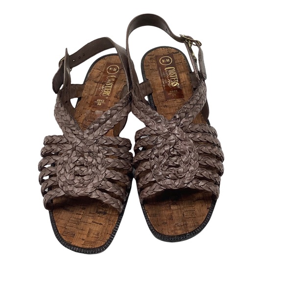 Coasters | Shoes | Coasters Made In Italy Basket Weave Brown Leather ...